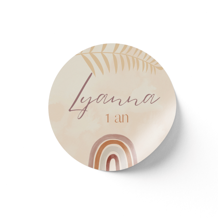 Stickers étiquettes autocollante thème Arc en Ciel Bohème – L’Atelier ...